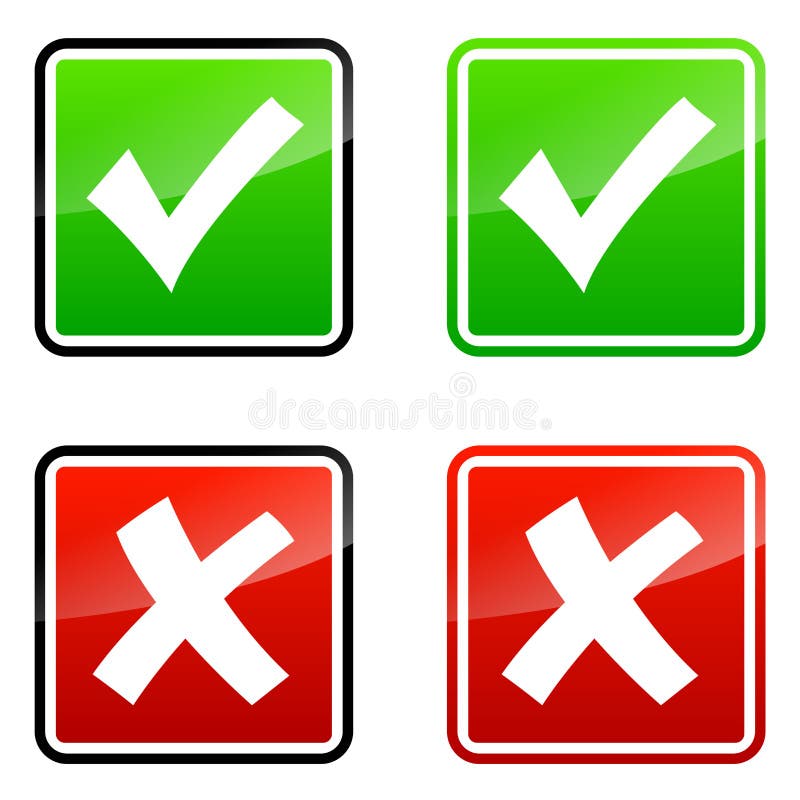 Icone di convalida. illustrazione vettoriale. Illustrazione di ...