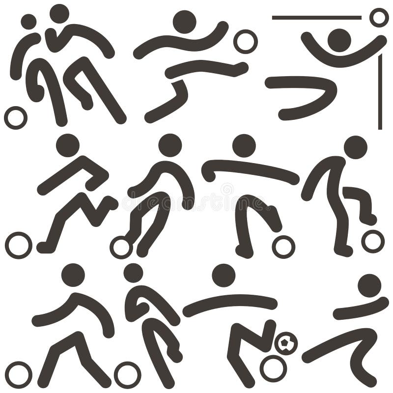 Icone del calcio illustrazione vettoriale. Illustrazione di icona ...