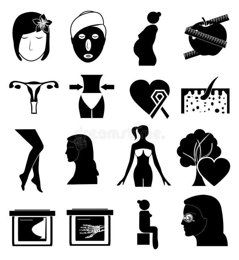 Modello Di Logo Per La Salute Delle Donne Illustrazione Vettoriale ...