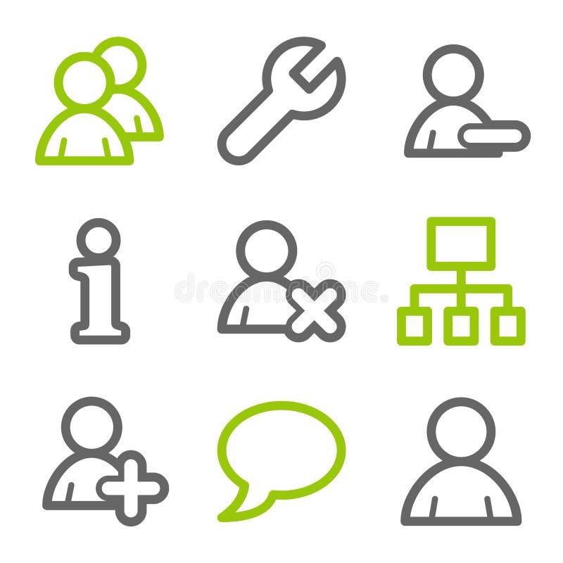 Icone di Web degli utenti illustrazione di stock. Illustrazione di ...