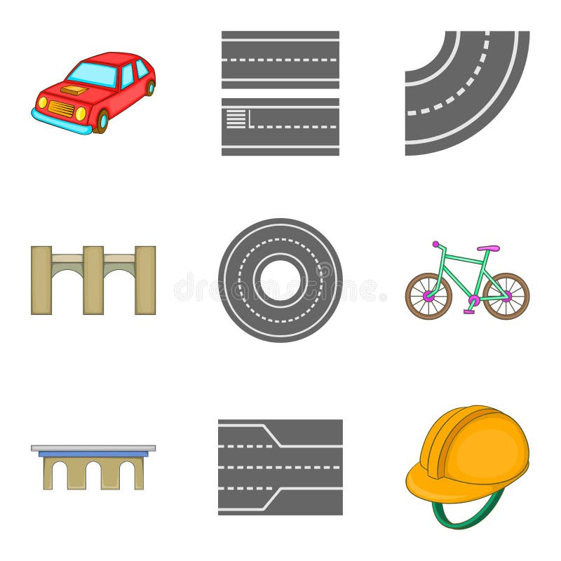 Icona Del Bivio, Stile Del Fumetto Illustrazione Vettoriale ...