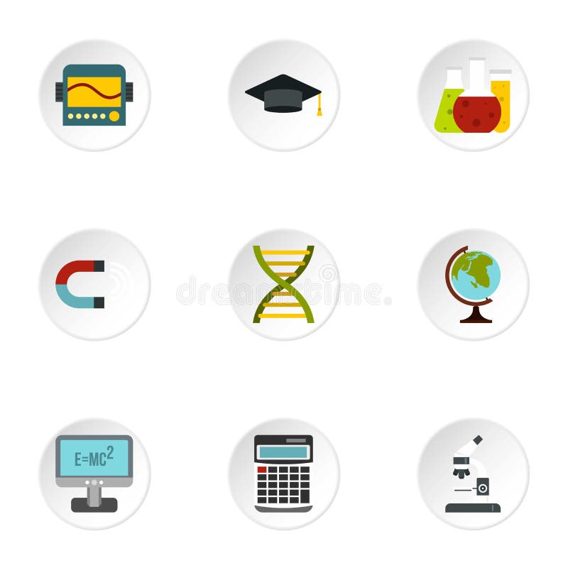 Icone Messe, Stile Di Progetto Di Ricerca Scientifica Del Fumetto ...