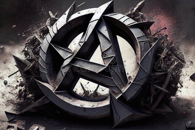 Symbolic Expression of Anarchy on a Dystopian Landscape - Generative AI ...