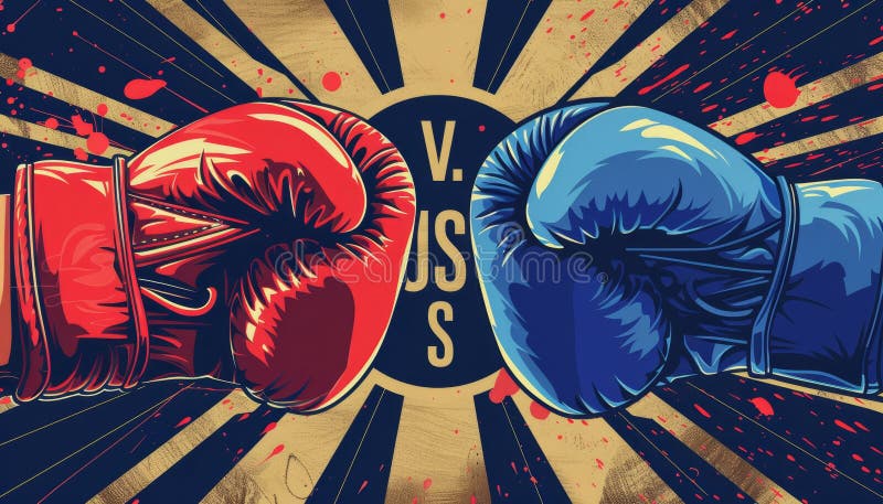 Iconic Boxing Match Poster Stock Illustrations – 5 Iconic Boxing Match ...