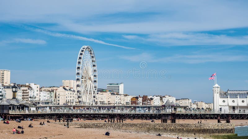 The iconic Brighton wheel stock photo. Image of beach - 88816630