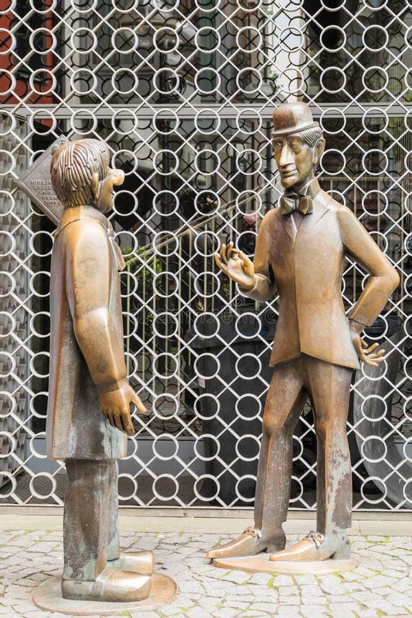 Bronze Statues of Tunnes and Schal in Cologne, Germany, Captured in ...