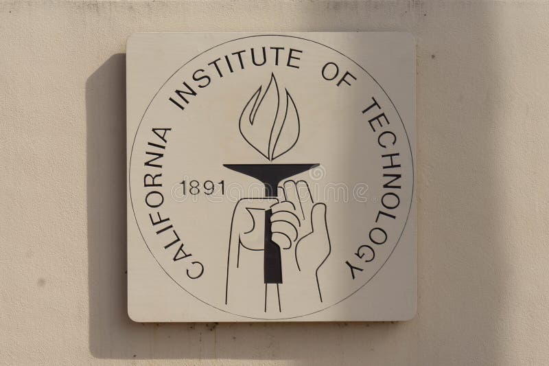 The Iconic Caltech Emblem on the Wall Outside of the University ...