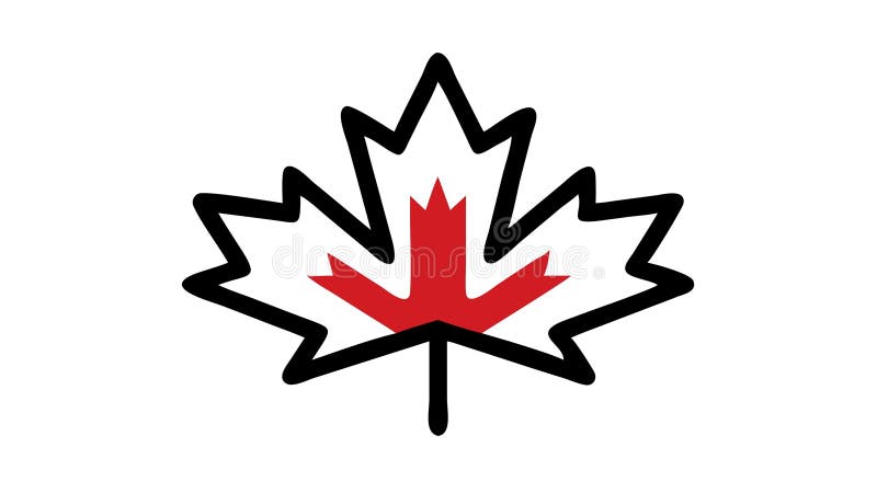 Iconic Canadian Maple Leaf Symbol, Representing Canada and Nature ...