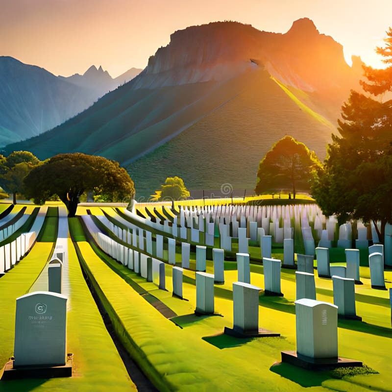 Iconic Cemetery in Europe with a Setting in a Beautiful Lawn Garden ...