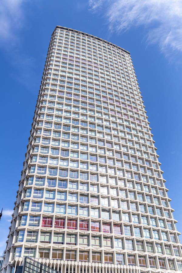 Iconic Centre Point Tower in Central London. Brutalist Architectural ...
