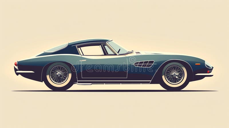 An Iconic Classic Car Profile Defined by Basic yet Beautiful Shapes ...
