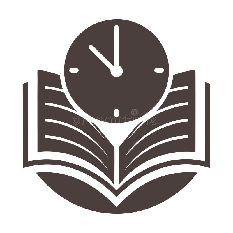 Time To Learn: Open Book with Clock. Deadline and Studying Concept ...