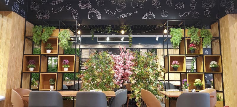 Iconic Design in Restaurant Editorial Stock Image - Image of retail ...