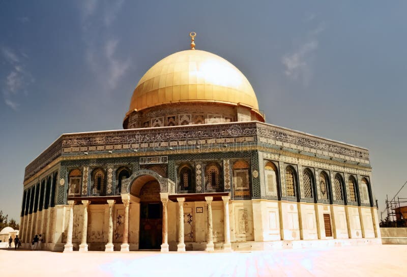 Iconic Dome of the Rock Mosque in Jerusalem. Editorial Stock Image ...