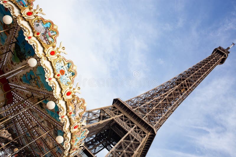 Iconic Eiffel Tower, Paris, France Stock Image - Image of paris ...