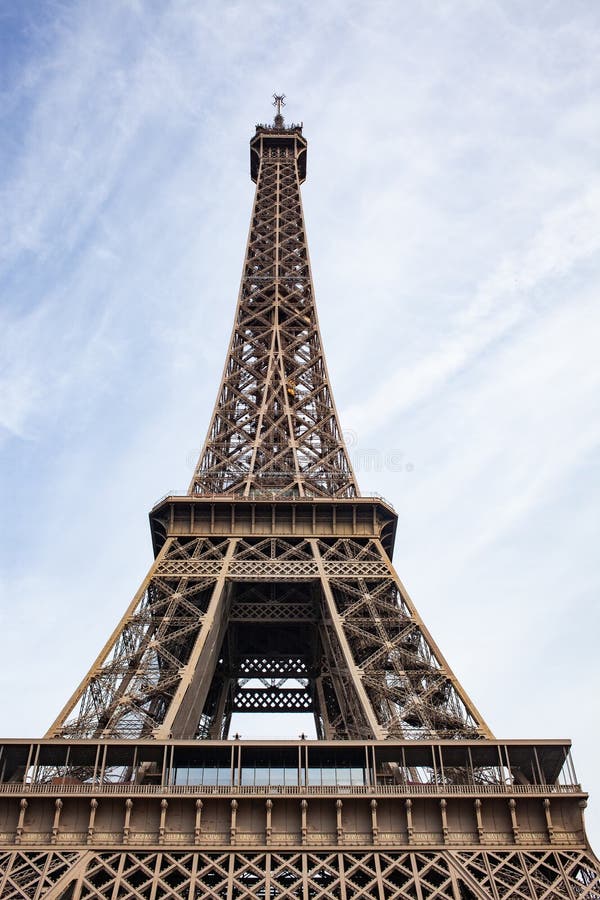 Iconic Eiffel Tower, Paris, France Stock Photo - Image of french, place ...