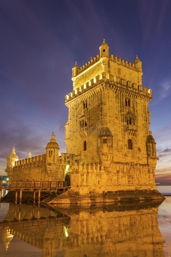 The Iconic Facade of the Tower of Belem Editorial Photography - Image ...