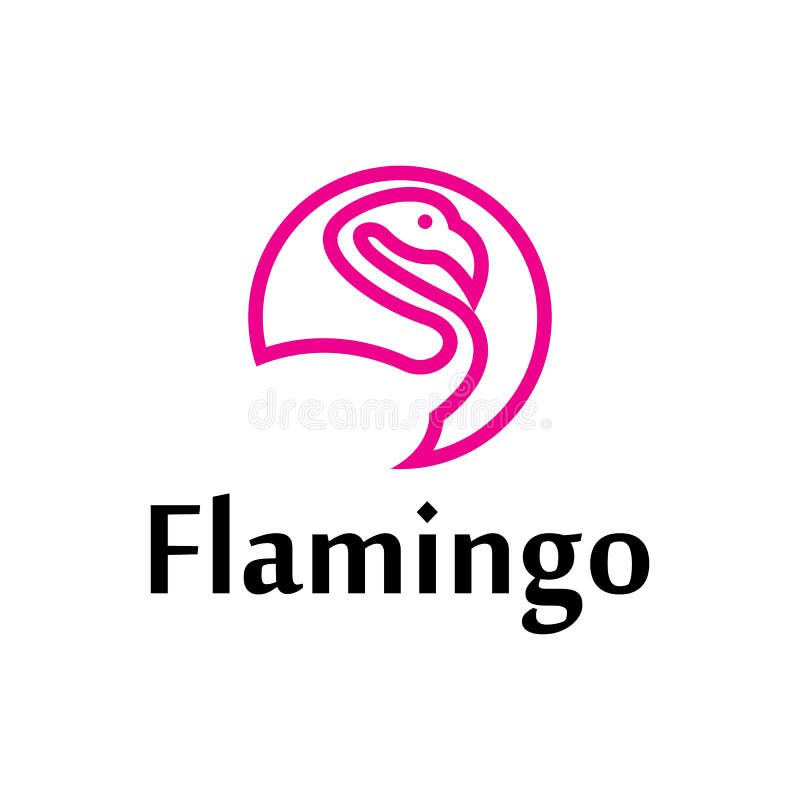 Iconic Flamingo Logo Designs Concept Vector, Flamingo Bird Logo ...