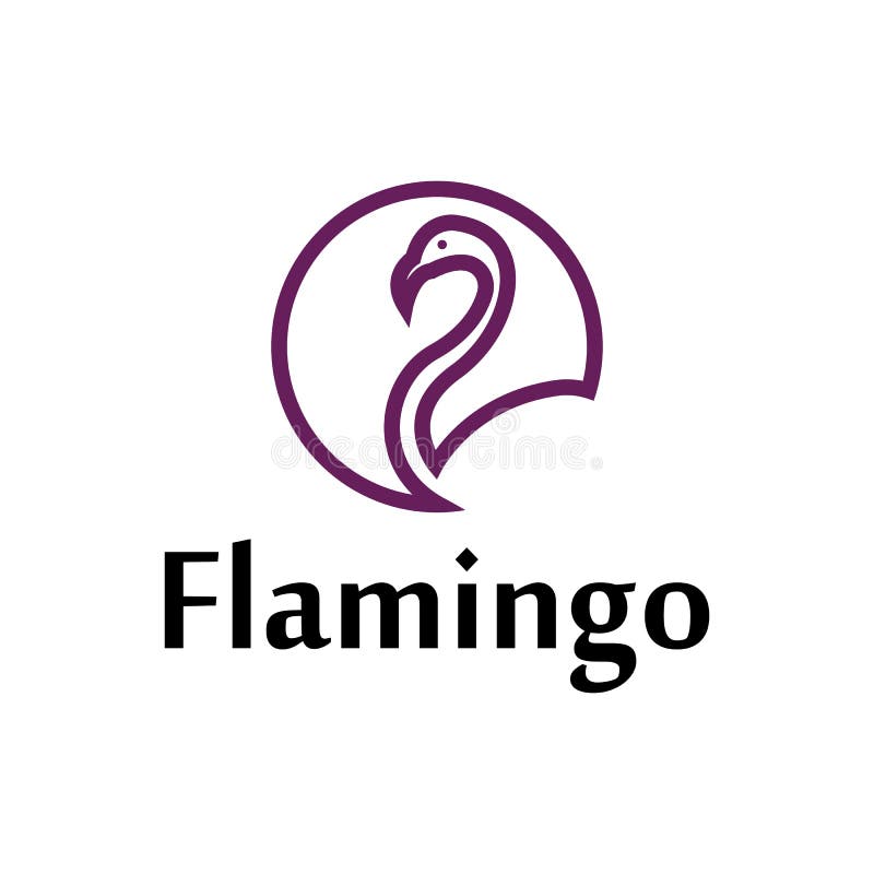 Iconic Flamingo Logo Designs Concept Vector, Flamingo Bird Logo ...