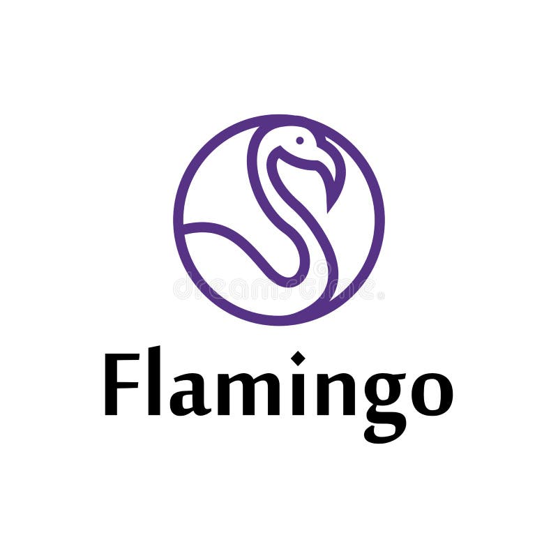 Iconic Flamingo Logo Designs Concept Vector, Flamingo Bird Logo ...