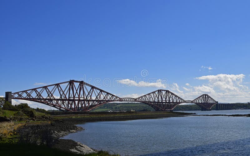 The Iconic Forth Rail Bridge in Scotland Stock Photo - Image of world ...