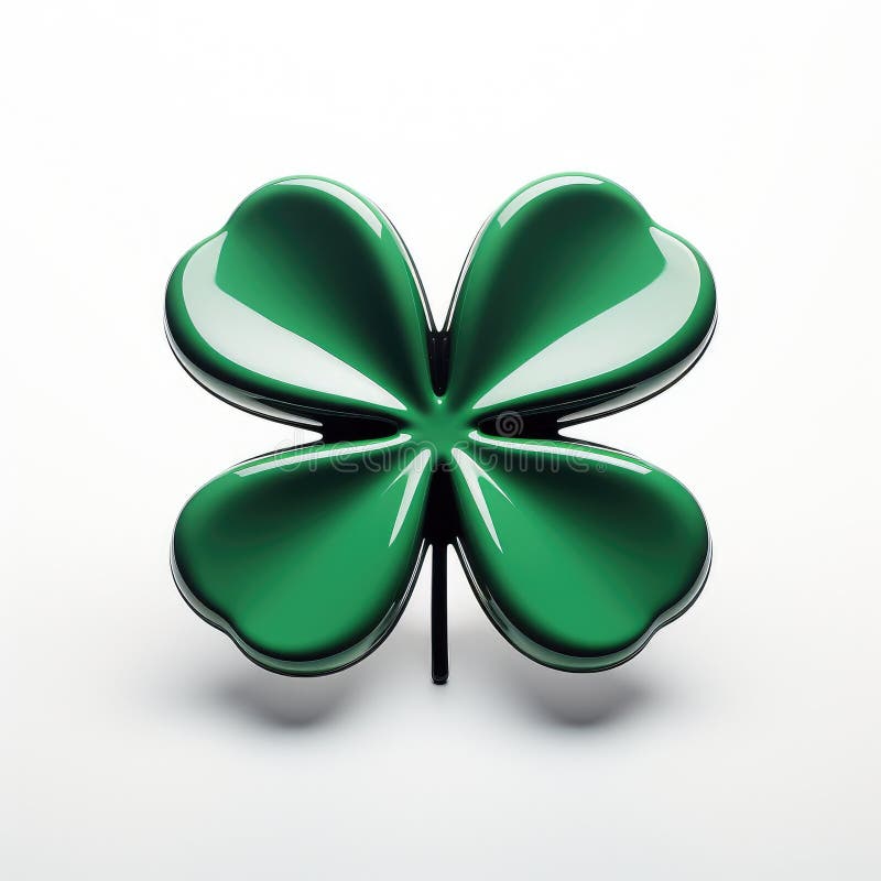 Iconic Four-Leaf Clover, a Symbol of Irish Luck and St. Patrick S Day ...