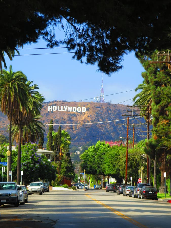 Iconic Hollywood Sign Of Los Angeles California Editorial Photo