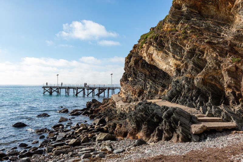 The Iconic Jetty and Path Around the Cliff Face on the Fleurieu ...