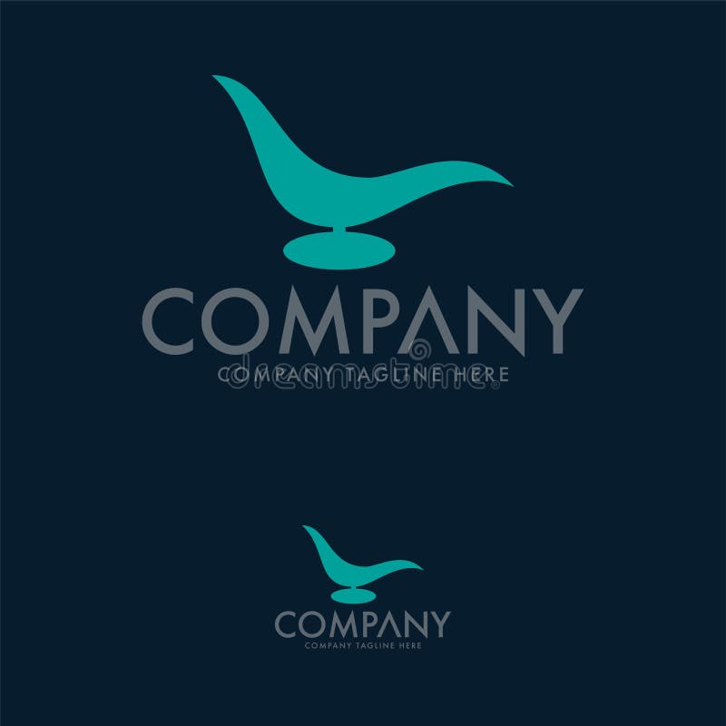 Creative Chair Logo Design Template Stock Illustration - Illustration ...