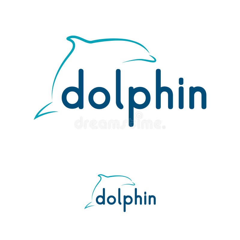 Creative Dolphin Logo Design Template Stock Vector - Illustration of ...