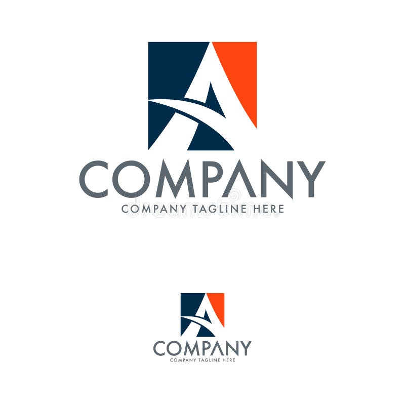 Creative Lettering a Logo Template Stock Vector - Illustration of logo ...