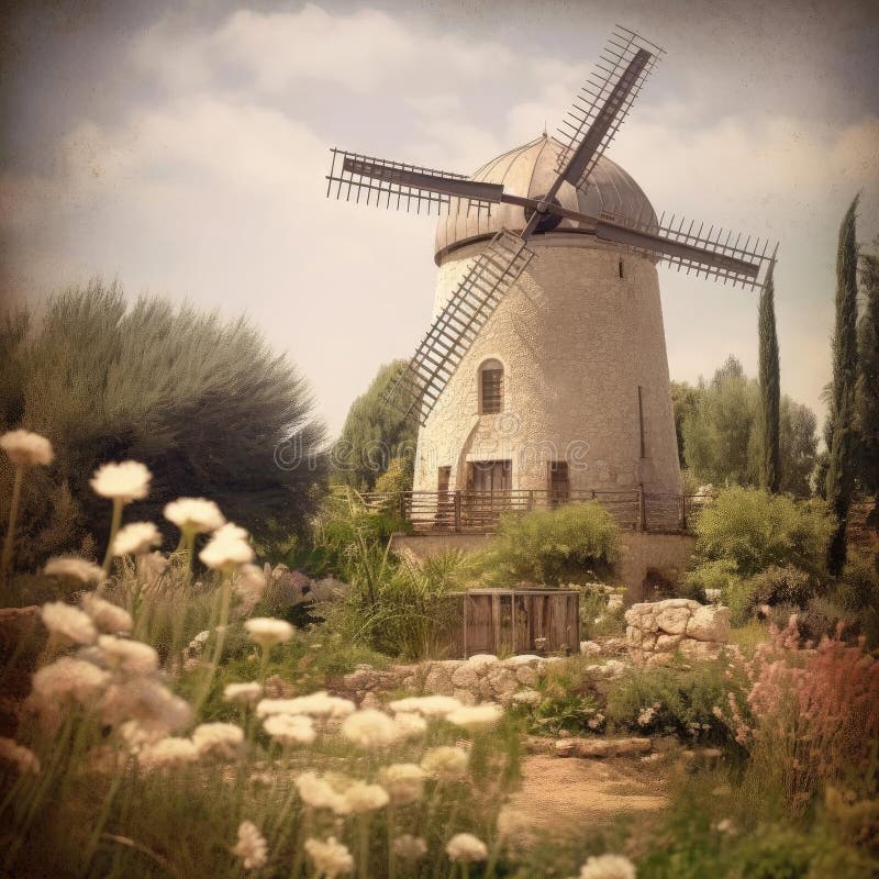 The Iconic Montefiore Windmill in Yemin Moshe, Jerusalem Stock ...