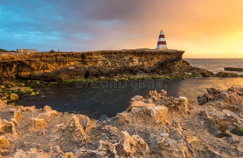 The Iconic Obelisk, Located at Robe in South Australia Stock Image ...