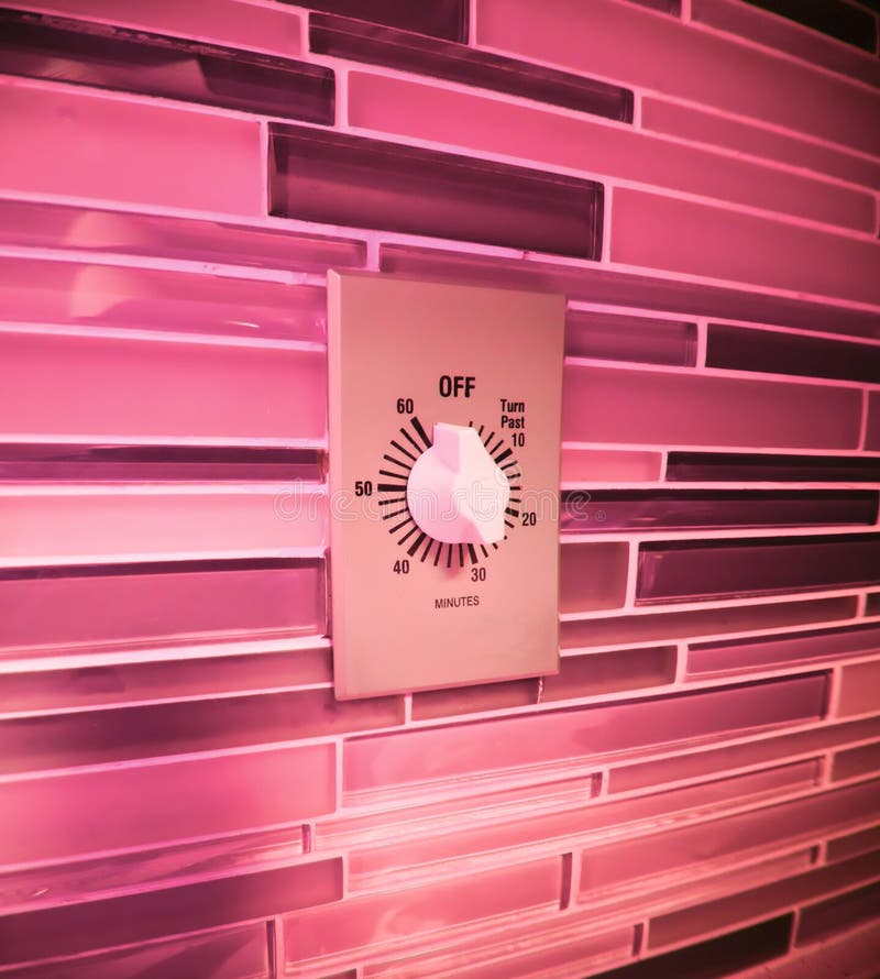 Iconic Old-school Wall-mounted Kitchen Appliance Timer Stock Photo ...