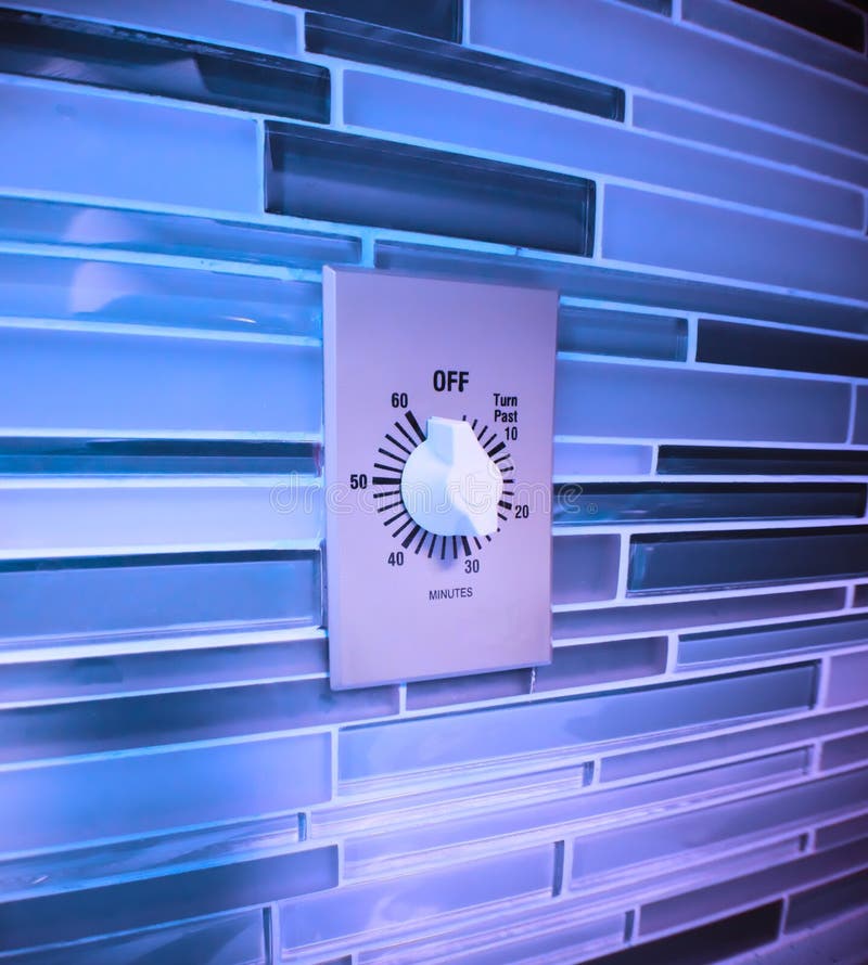 Iconic Old-school Wall-mounted Kitchen Appliance Timer Stock Photo ...