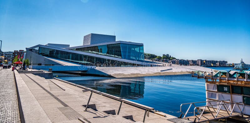 The Iconic Opera House in Central Oslo, Norway Stock Image - Image of ...