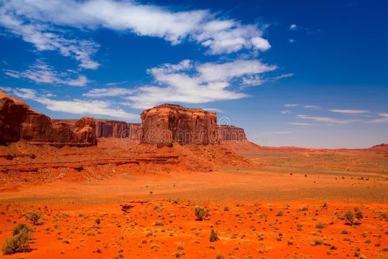 Iconic Peaks of Rock Formations in the Navajo Park Stock Image - Image ...