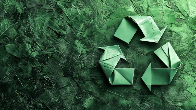 An Iconic Recycling Symbol Representing the Three Arrows in a Loop To ...