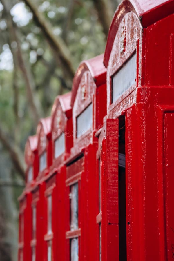 Iconic Red Telephone Boxes in Central London Stock Photo - Image of ...