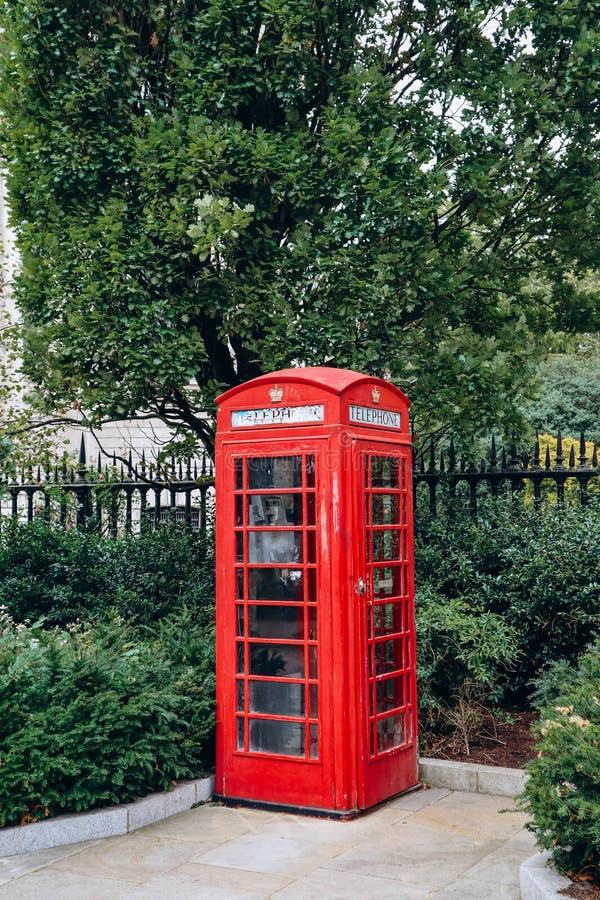 Iconic Red Telephone Boxes in Central London Stock Photo - Image of ...