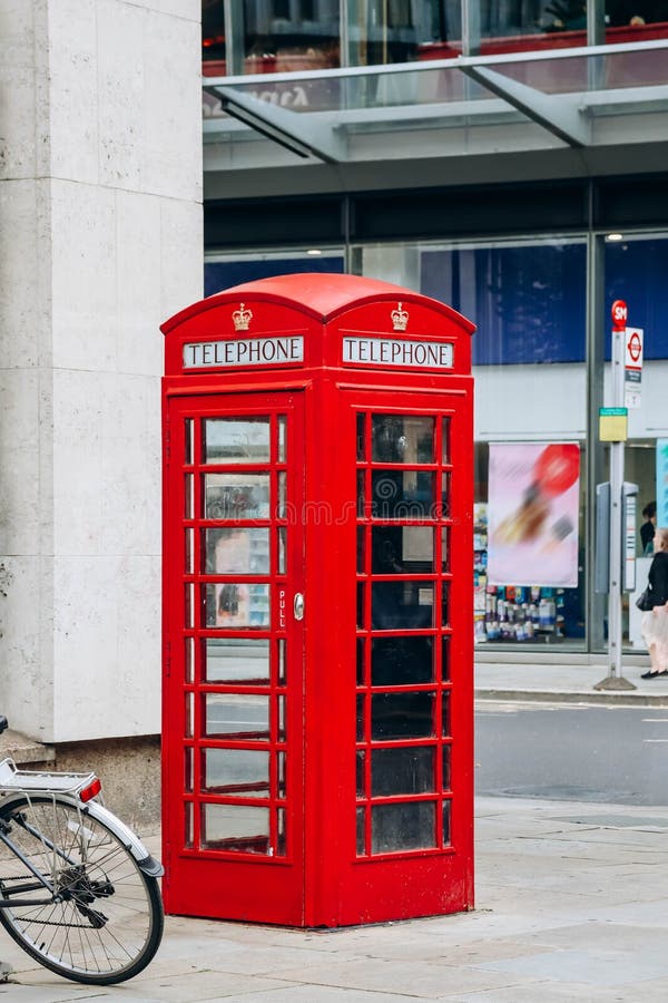 Iconic Red Telephone Boxes in Central London Editorial Photo - Image of ...