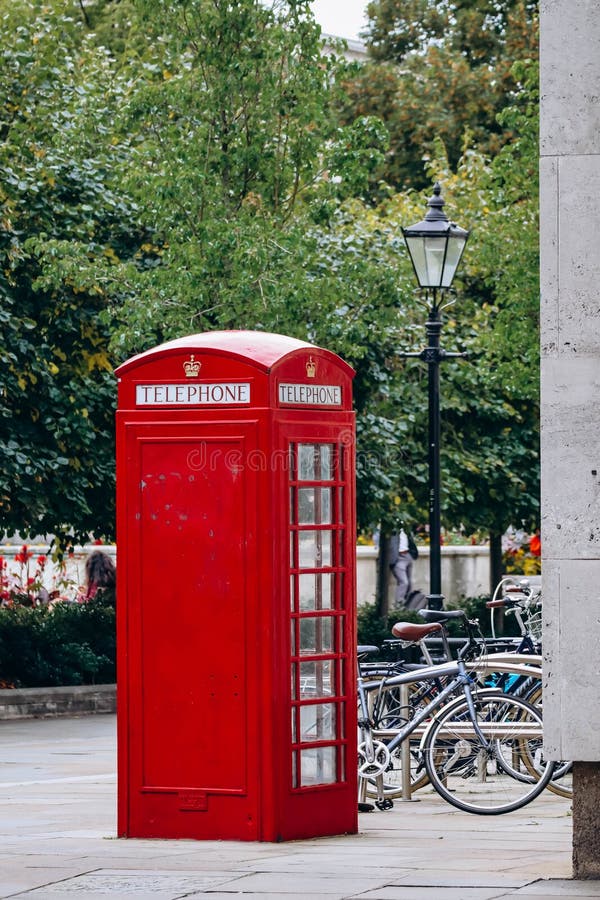 Iconic Red Telephone Boxes in Central London Stock Photo - Image of ...
