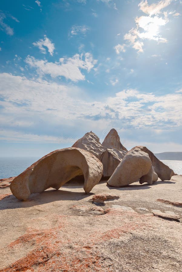 Remarkable Rocks Panorama, Kangaroo Island, SA Stock Photo - Image of ...