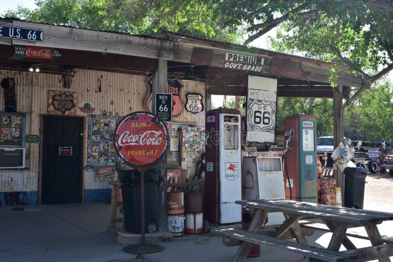 Iconic Route 66 Memorabilia at General Store in Arizona Editorial Photo ...