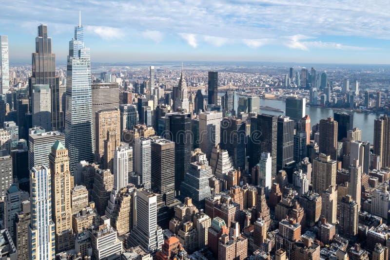 The Iconic Skyscrapers of New York Seen from the Empire State Building ...