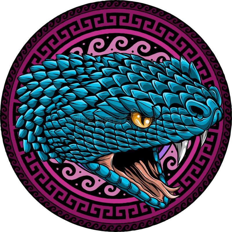 Snake Head Hand Drawn Vector Illustration Design Stock Vector ...