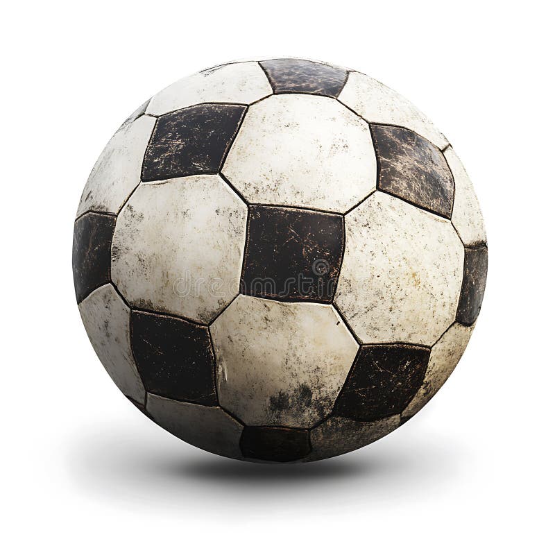 Iconic Soccer Ball in Focus Against Minimalist White Backdrop Stock ...