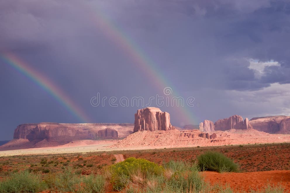 Iconic Southwest stock image. Image of double, dawn, landscape - 15724613