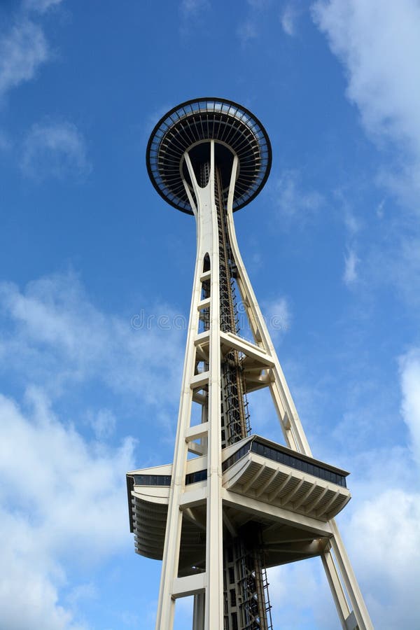 Iconic Space Needle Tower in Seattle, Washington Editorial Photography ...