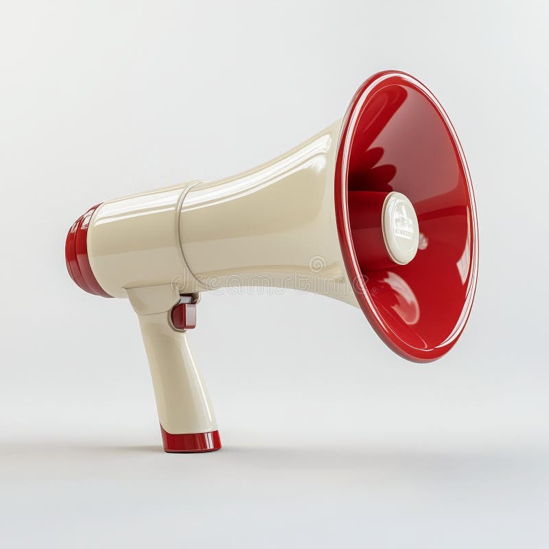 The Iconic Symbol of Public Communication, a Red Megaphone, is Used for ...